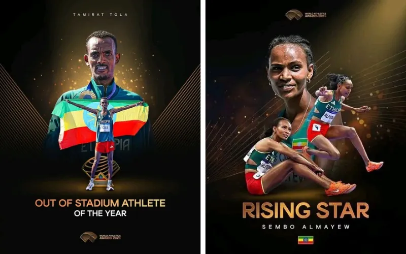 Athletes Tamrat Tola and Simbo Alemayehu Named Athletes of the Year ...
