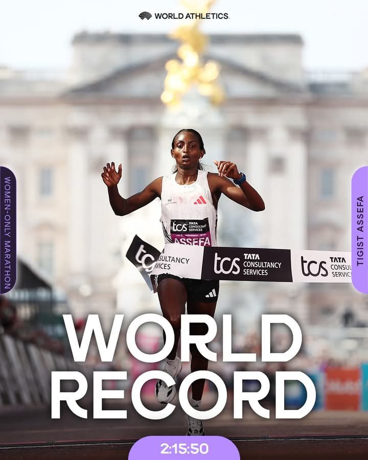 Tigist Assefa Shatters Women-Only Marathon World Record at London ...